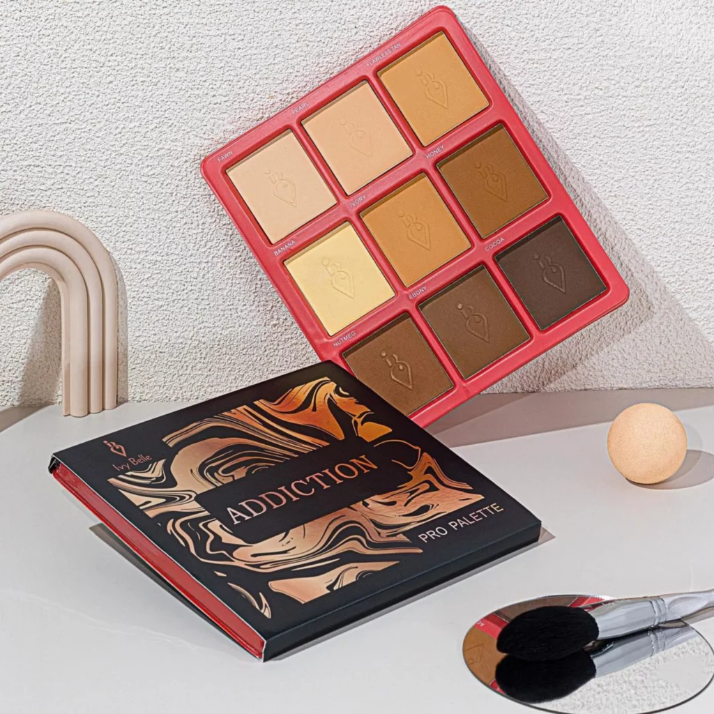 FlawlessIvy Belle Addiction powder palette - Makeda Beauty Hub