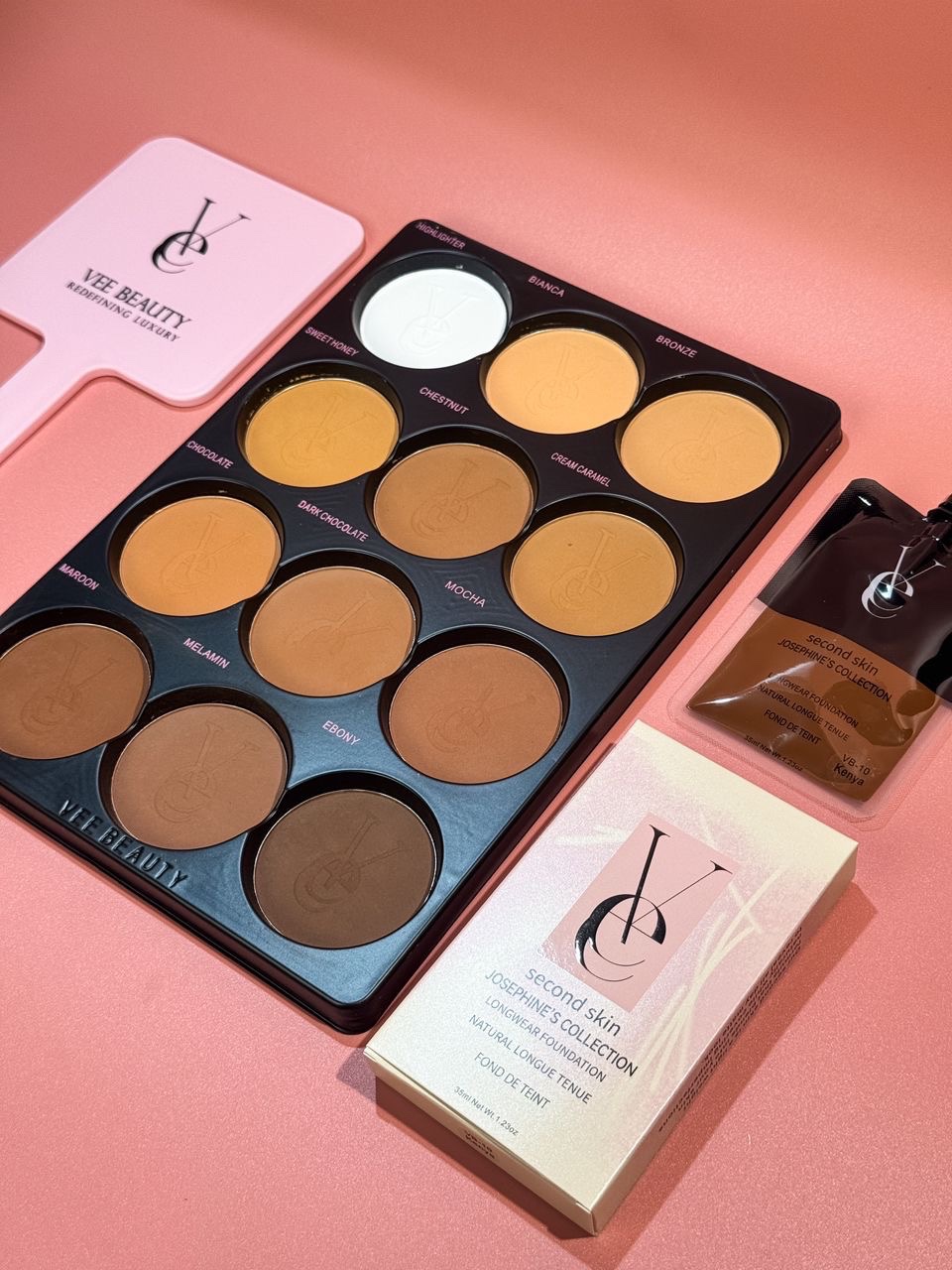 Vee Beauty 12in1 Powder Palette - Makeda Beauty Hub